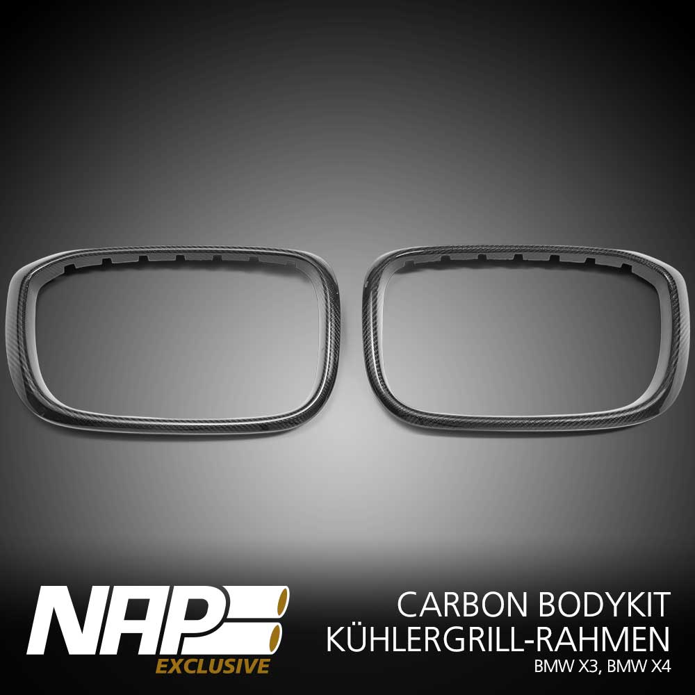 NAP Exclusive BMW X3 X4 Carbon Bodykit Rahmen K hlergrill